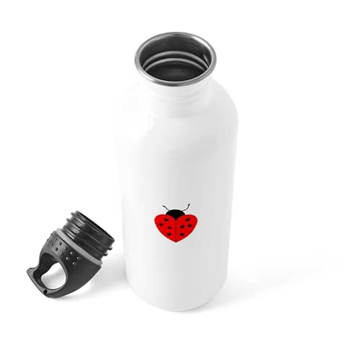 CafePress LADY BUG HEART Water Bottle 1.0L (34 oz) Stainless Steel Water Bottle