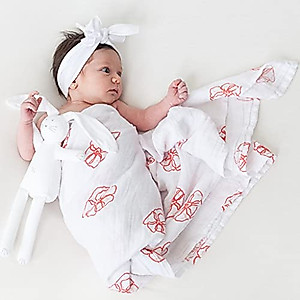 Ely's & Co. Bow Headband Set for Baby Girl 0-12 Months (Blush Pink, Tan & Ivory, 3 Pack)