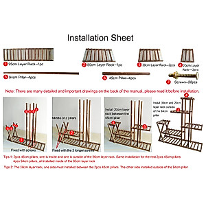 Wooden 5 Tier Plant Stand Flower Rack Bonsai Holder Home Garden Corner Shelf