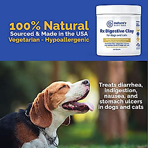 Rx Clay for Digestion for cat and Dog Stomach Relief. Cat and Dog Anti Diarrhea Medication. Cat and Dog Stomach Upset Medicine for cat and Dog Diarrhea. Extra Large 210 Grams. Veterinary Grade.