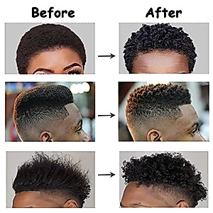 2PCS Hair Curl Sponge Gloves, Magic Curly Sponge Gloves Barber Curl Twist Sponge Glove Hair Sponge for Curling Twisting and Dread, Hair Brush Sponges for Black Men Curls (Right Glove)