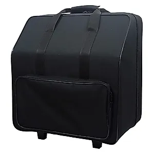 SM3448 Piano Accordion w/Free NAC-4872 Roll Away Case, a $160 Value. 34 Key, 48 Bass, Leather Harness Straps also included. (White Pearl)