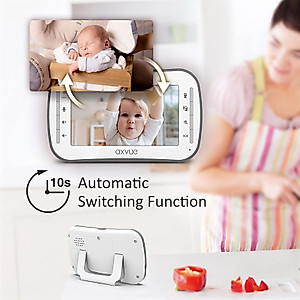 A242-A Video Baby Monitor, 4.3" High Resolution Display, 2 Cams for 2 Rooms, 18-Hour Battery Life, 1000ft Range, 2-Way Communication, Secure Privacy Wireless Technology