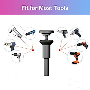 Crossarctic Cut-Off Wheel Mounting Mandrel Holder 3/8" & 1/4" Arbor Hole with 1/4" Shaft Stem for Die Grinder Accessories Drill Rotary Tool(3 Pack)