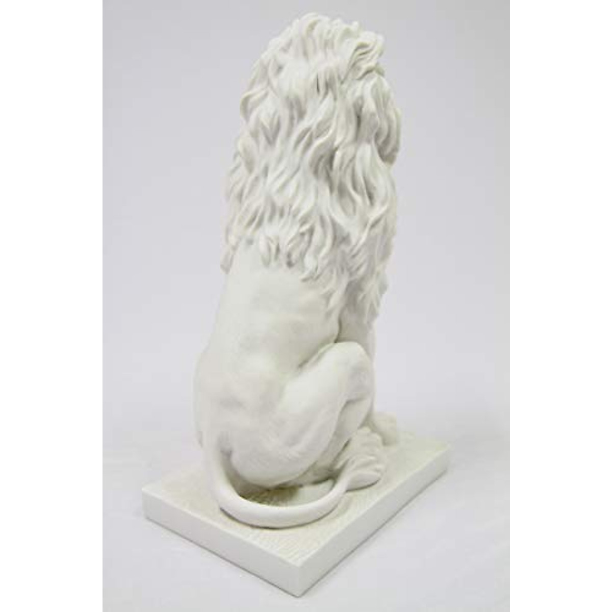 15" Sitting Down Aggressive Lion Statue Figurine Figure Vittoria Collection Made in Italy Indoor Outdoor Garden