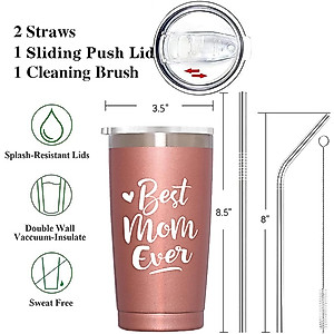 Kpafig Funny Gifts for Mom from Daughter Son Kids, Birthday, Christmas, Mothers Day Gifts for Mother in Law, Wife, First Time, New Mom - Mug Tumbler Cup 20oz