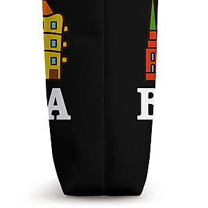 Barcelona Spain City Skyline Map Travel Tote Bag