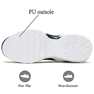 Mens Running Shoes Lightweight Breathable Air Walking Tennis Shoes Comfort Work Fashion Basketball Sneakers Trainers Blue