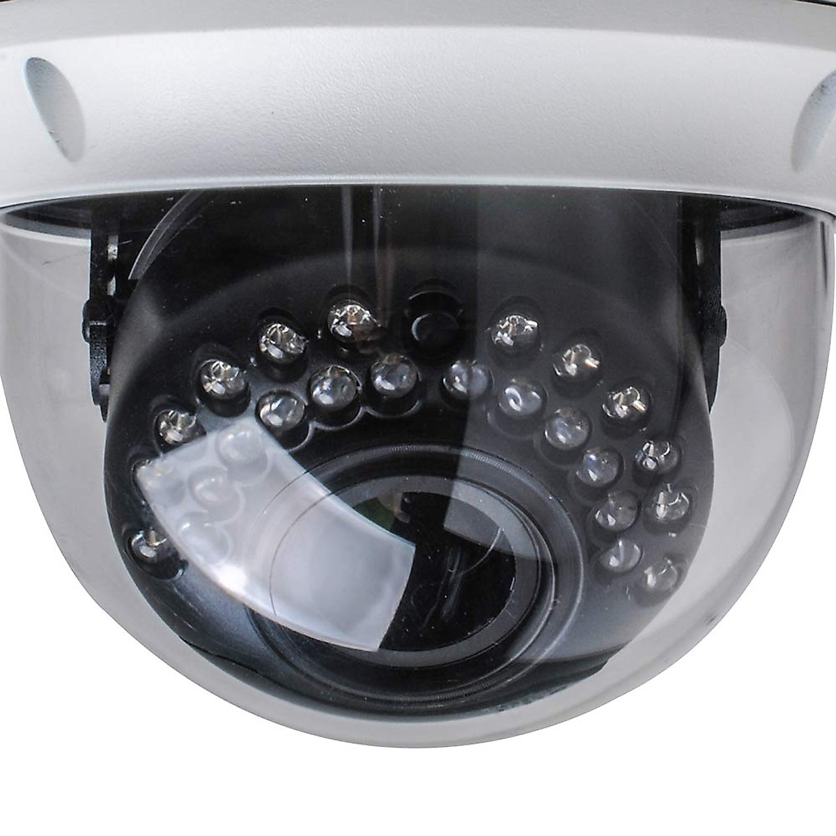 2.8-12mm Varifocal len Dome CCTV Security Camera 4 in 1 Output HD-TVI/AHD/CVI/CVBS 1000TVL Sensor, IP66 Vandal Proof and Weather Proof, 100 ft IR Smart, Dual Voltage with Wall Mount