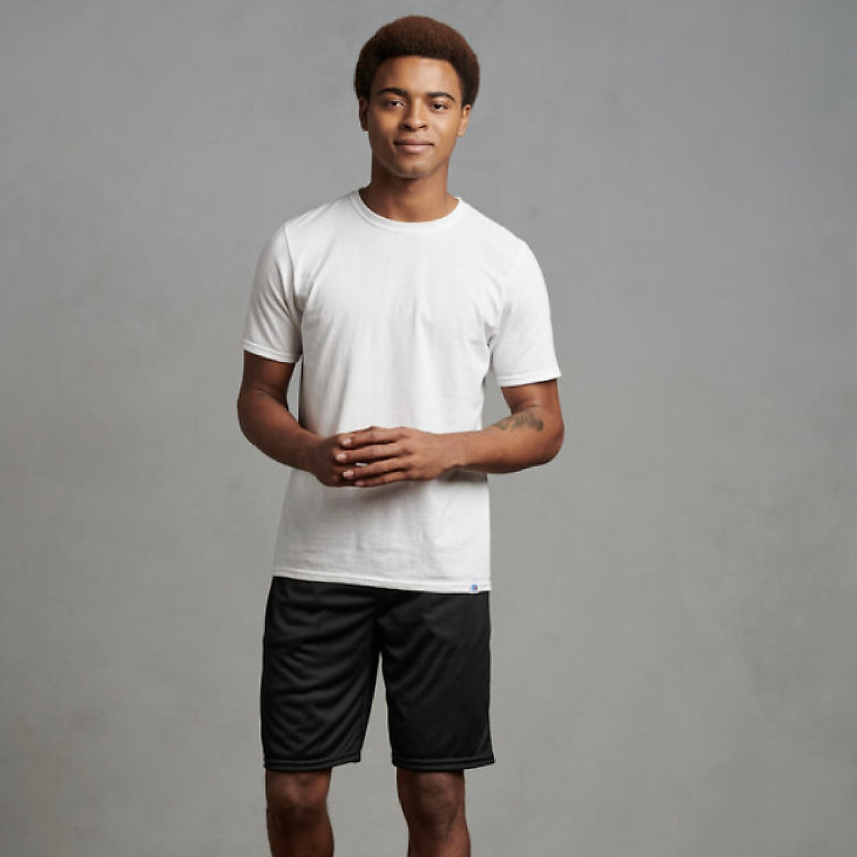 Russell Athletic Men's Dri-Power Performance Short with Pockets Shorts, Black, XL