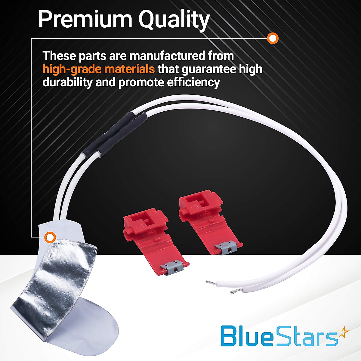 BlueStars WR49X10173 Refrigerator Dispenser Water Tube Heater Kit - Compatible with G.E & Kenmore Refrigerators - Replaces PS1766223 1381601 AP4318572