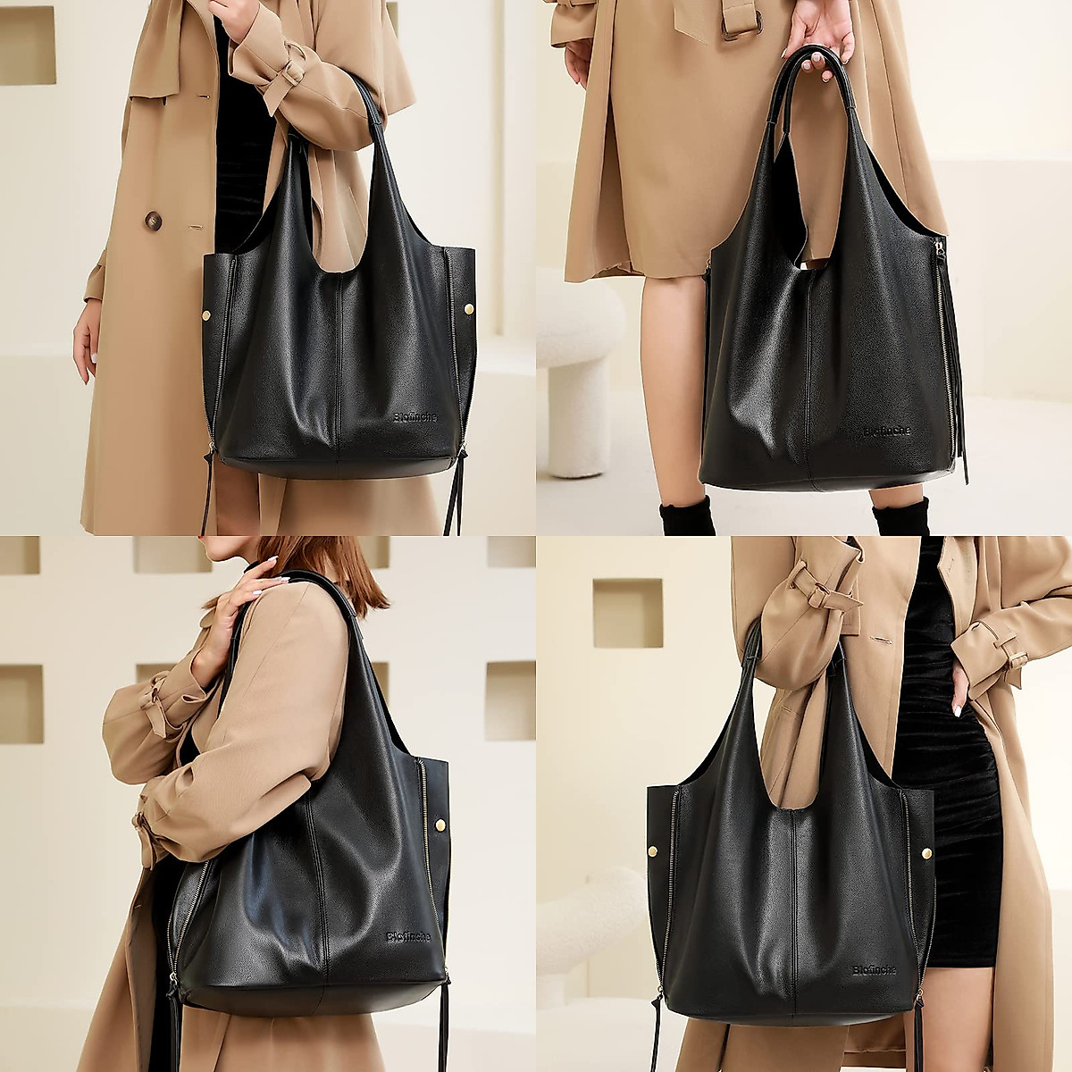 Genuine Leather Tote Bag Womens Top Satchel Purses ladies Handbags Soft designer shoulder work bags