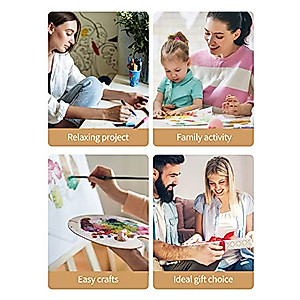 Slody Paint by Number for Adults DIY Flowers Oil Numbers Painting on Canvas Sunflower Acrylic Drawing Paintwork Art Crafts Without Frame,16x20 Inch