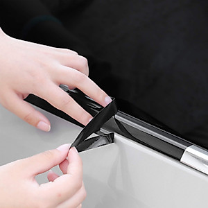 LZLRUN Free Tool Kit High Gloss Vinyl Wrap Kit for Black Out Chrome Delete Window Trim Door Trim (2Inches x 30Feet)