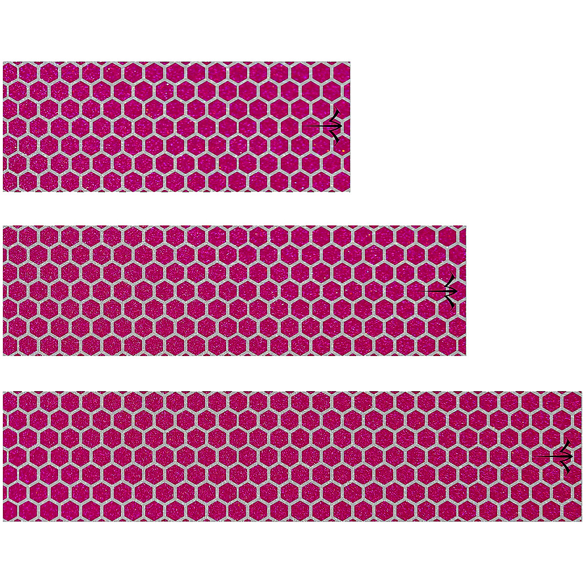 White Water Archery Pink Reflective Filled Honeycomb Arrow Wraps 15 Pc Pack 10 Colors Choose Length Width (5, 1)