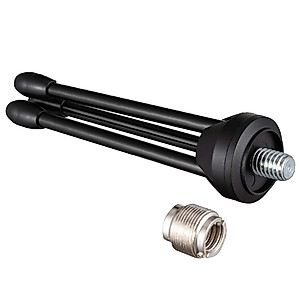 LYRCRO Desktop Desk Foldabe Tripod Microphone Stand with Non-slip Feet,Durable Iron Construction,Ideal for Podcasts, Online Chat, Conferences, Lectures,meetings with dynamic microphone