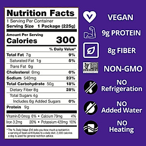 Kitchen & Love Cooked Farro, Grilled Vegetables & Herbs, Ready to Eat, Shelf Stable, Non Gmo, Dairy Free, Plant Based, Kosher, Vegan, Vegetarian, 7.9 Oz (6-Pack)