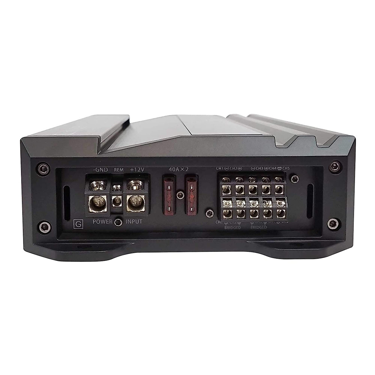 MB Quart FA1-900.5 5 Channel Car Audio Amplifier (Black) - Class SQ Amp, 900-Watt, Variable Electronic Crossover, LED System Protection, Heavy Duty Connections, Bass Remote Included