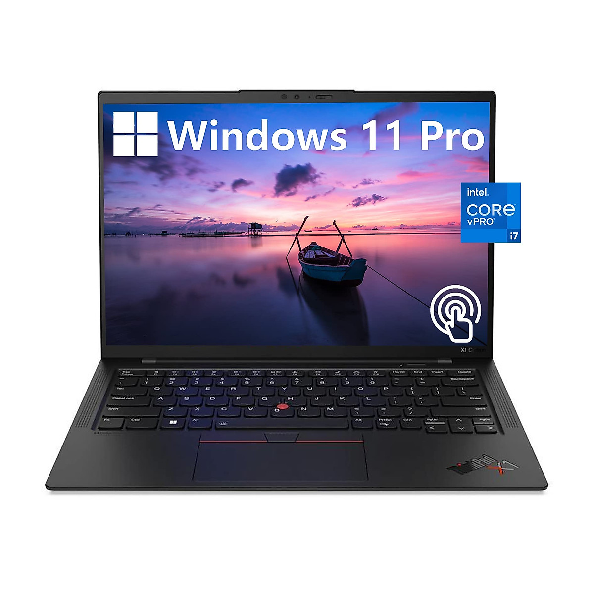 Lenovo ThinkPad X1 Carbon Gen 10 Business Laptop, 14" WUXGA IPS Touchscreen, Core i7-1270P vPro Processor, Windows 11 Pro, 32GB RAM, 1TB SSD, WiFi, Bluetooth, Webcam, Long Battery Life, Durlyfish
