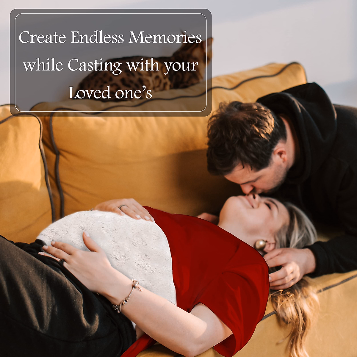 Crawl Story Belly Cast Kit Pregnancy-Baby Casting kit | With 5-Plaster Cloth Roll, Hanging Hardware & Decorative items| Perfect Baby Shower & Pregnancy Gifts|Pregnancy Belly casting kit baby bump cast