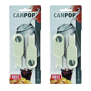 Brix CanPop Beverage Can Opener, Set of 4