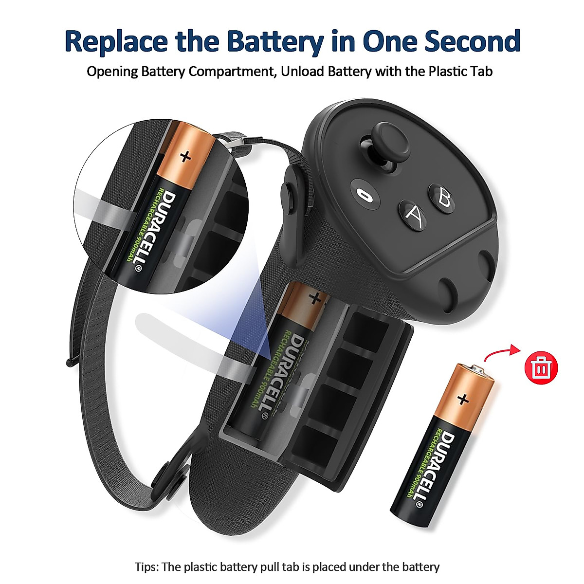 AMBISON Upgraded Controller Grips Cover for Oculus Meta Quest 3S/3 Accessories,with Adjustable Nylon Active Knuckle Straps&Battery Opening Protector,Anti Throw Relax Hands Enhance Holding (Black)