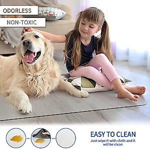 Amyracel Large Office Chair Mat for Hardwood Floor, 46” x 60” Clear Desk Chair Mat for Hard Floors, Easy Glide Floor Protector Mat for Office Chairs