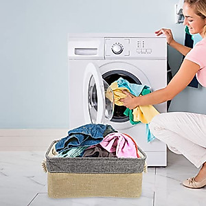 Kids Bins Laundry Nursery with Handles Assorted Office Fabric Shelf Foldable Bin Convenient Gardening Baby Clo Sundries Color Home Storage Hamper Basket Container Baskets