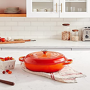 Le Creuset Enameled Cast Iron Signature Braiser, 5 qt. , Flame