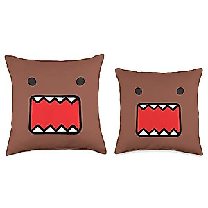 domo gifts Cute Japanese Gifts Domo Kun JDM Throw Pillow, 18x18, Multicolor