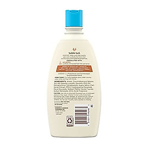 Aveeno Baby Sensitive Skin Bubble Bath with Oat Extract, Gently Cleanses and Leaves Skin Feeling Hydrated, Tear-Free Formula, Hypoallergenic, Paraben-, Phthalate-, Soap- & Dye-Free, 19.2 fl. Oz
