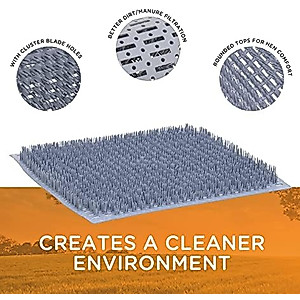 Duncan's Chicken Nesting Pads (6 PACK) - Dura-Pad Poultry Mats for Bedding and Laying Eggs - Chickens, Ducks, and Hens - Washable Reusable Box Liners with Air Circulation and Waste Filtering