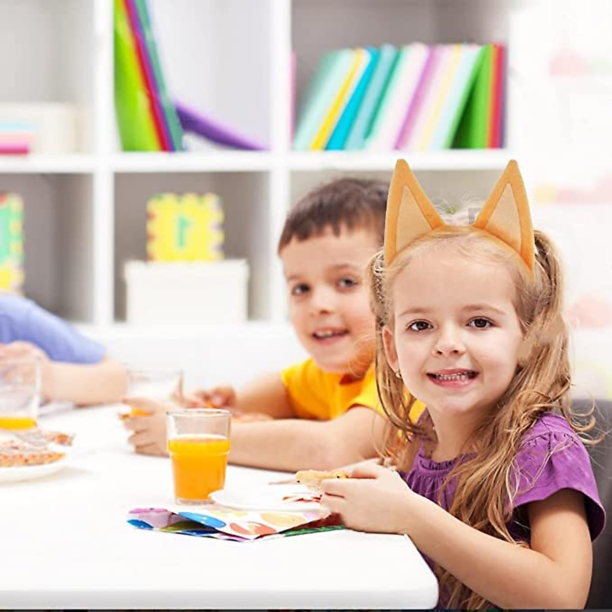 Jing xin 2 PCS Dog Ears Headbands,Halloween Animal Headwear Cosplay Costume Accessories Birthday Party for Children Adult