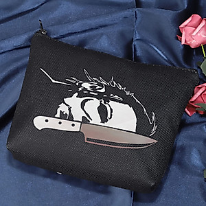 POFULL Horror Lover Gift Horror Movie Merchandise Horror Friends Gift Killer Makeup Bag (M Horror bag)