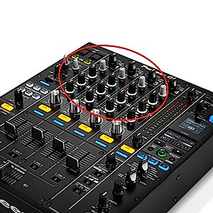 WXYINSPAS 5pcs Universal EQ Rotary Knob Replacement Equalizer Potentiometer Fader Knobs Push Rod Cap for DJ Controller Mixer Console Pioneer DJM、DDJ、XDJ, Denon Numark AKAI RANE VESTAX (Grey Hats)