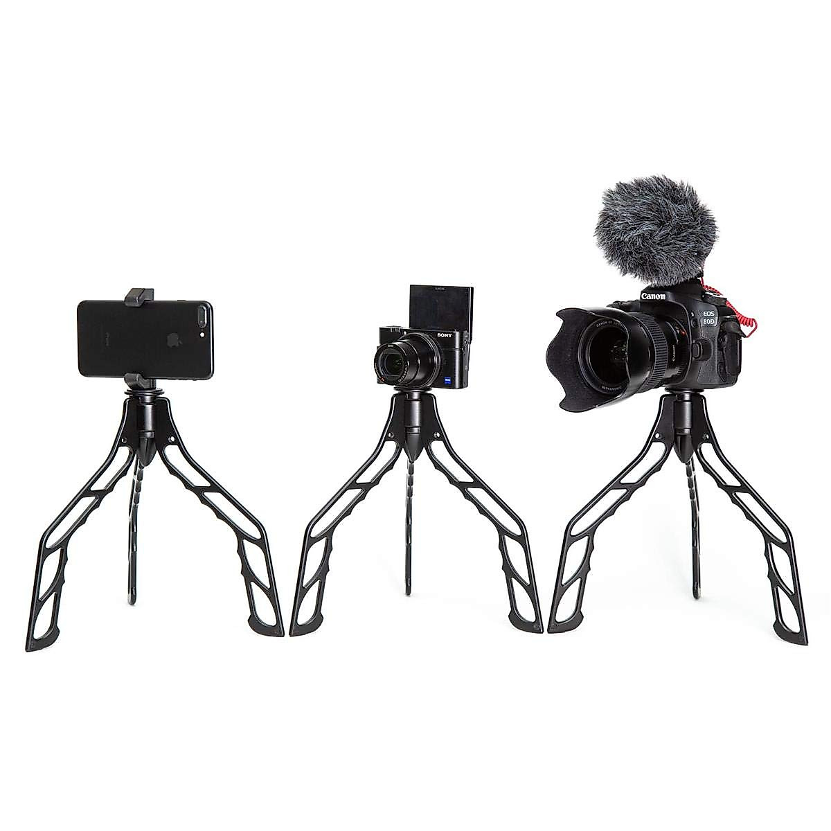 SwitchPod DSLR Tripod for Smart Phone Camera Stand Holder for iPhone, Android, Aluminum, Lightweight, Indestructible, Great for Selfies, Vlogging, Photography Switch Pod