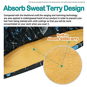 GUOER Cap Working Hat Bouffant Cap One Size Multi Color(N70B)