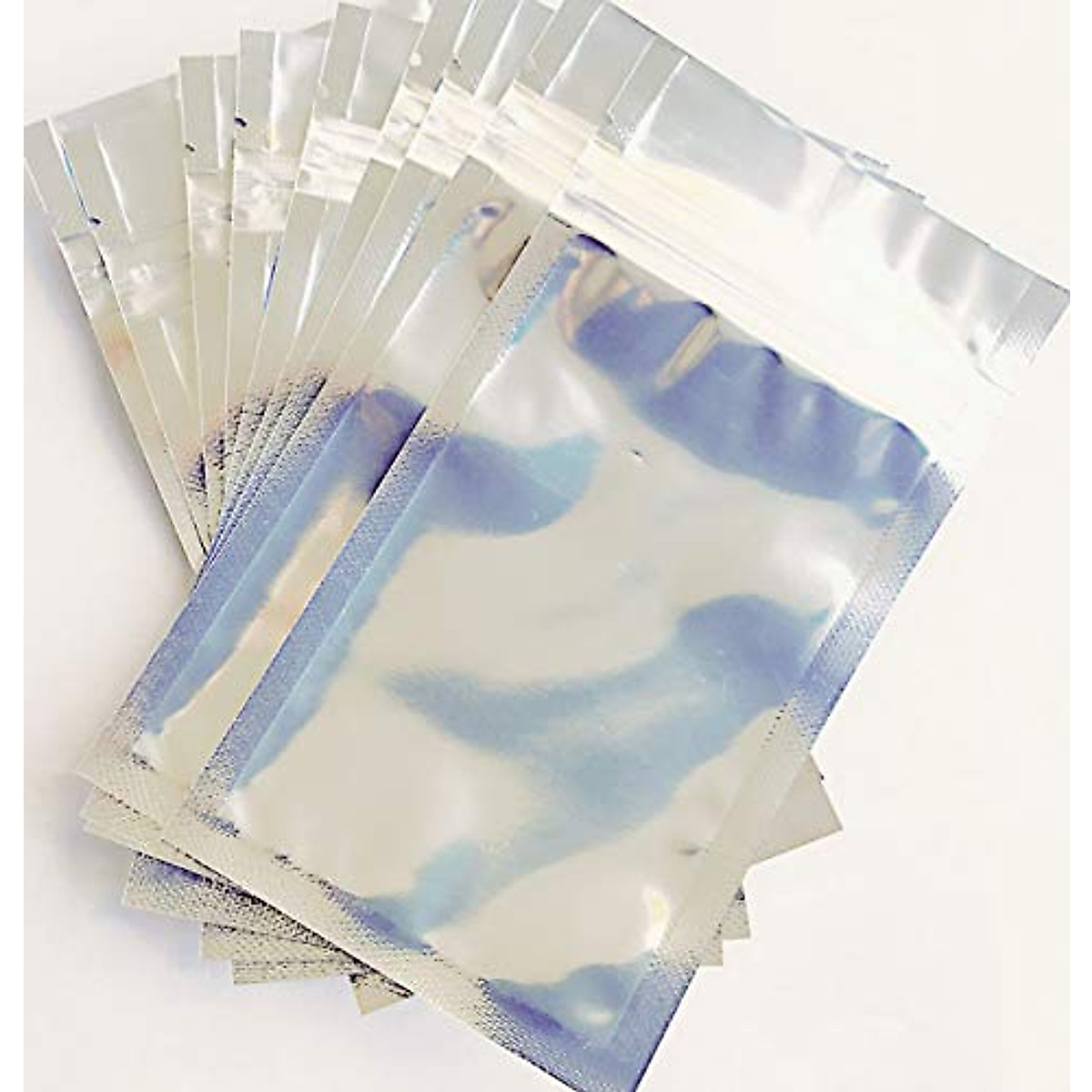 2000 Silver Aluminum Foil Mylar 2.5x4 inches Recloseable Bag Clear Front AL-1 Ship Fast