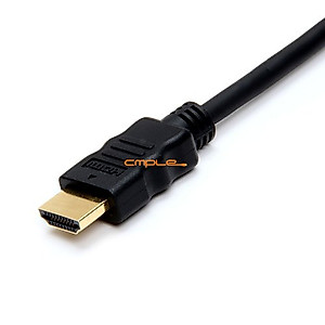 CMPLE - HDMI to DVI Adapter Cable Bi Directional High Speed Monitor Cable for PC Laptop HDTV Projector - 1.5 feet