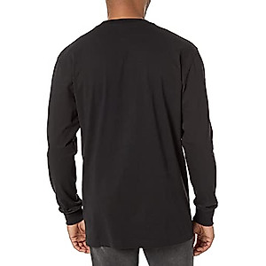 Dickies Men's Big & Tall Long Sleeve Tri-Color Logo Graphic T-Shirt, Knit Black, Large