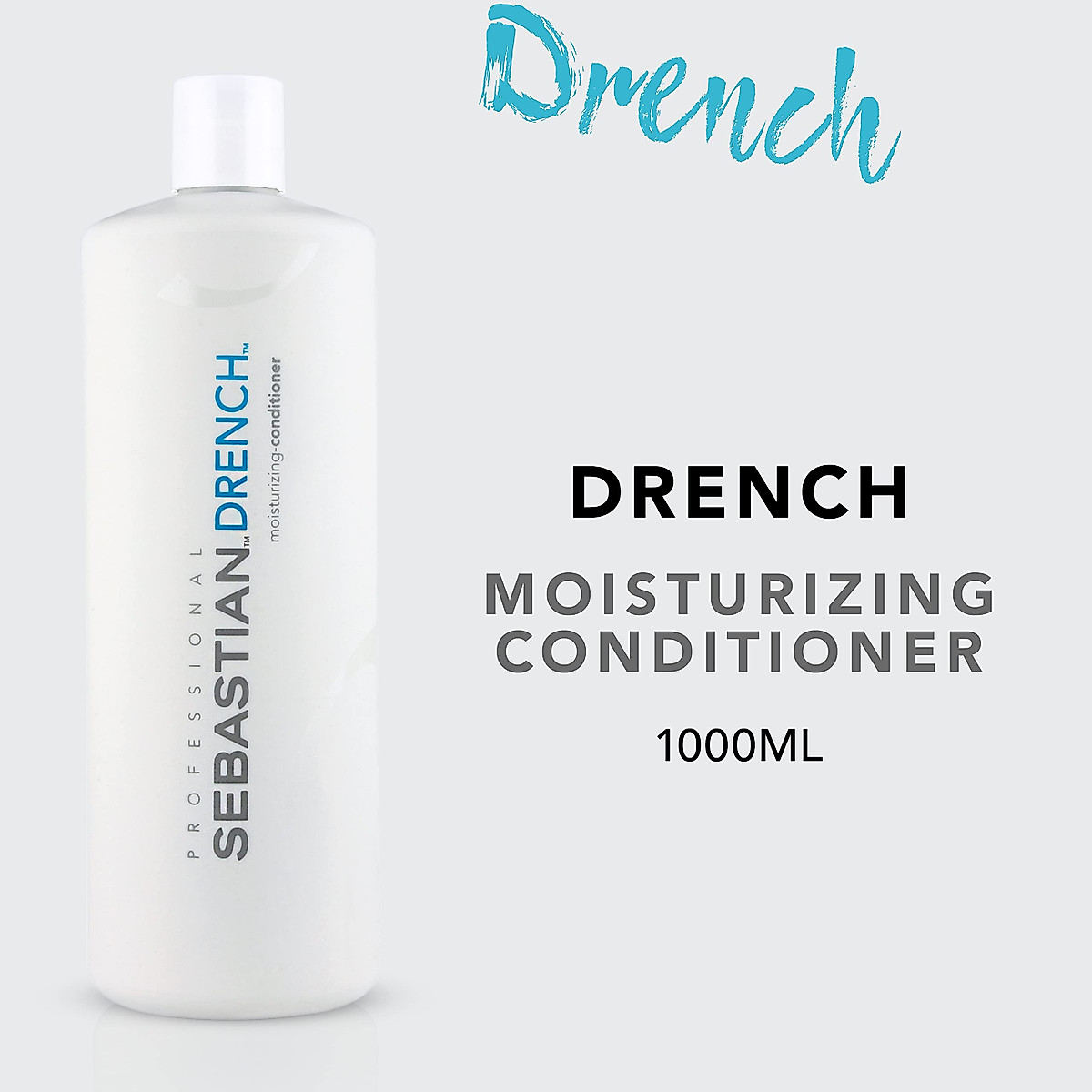 Sebastian Drench Conditioner, Deep Moisturizing Conditioner For Chemically Treated Hair, 33.8oz