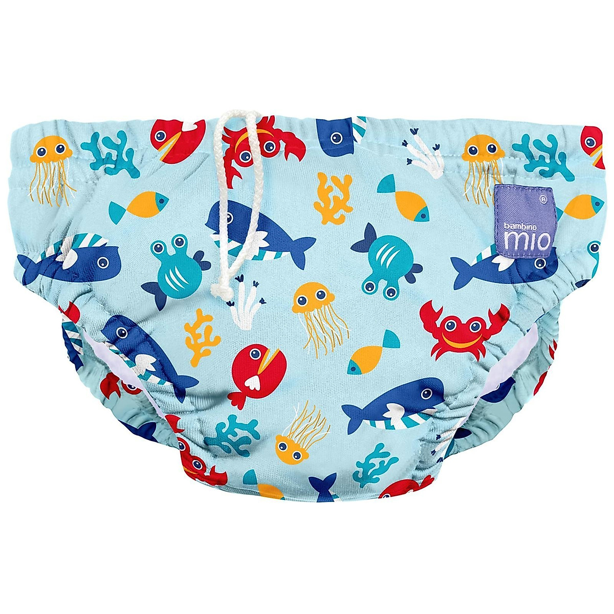 Bambino Mio, Reusable Swim Diaper , Deep Sea Blue , Large (1-2 Years)