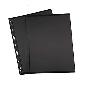 MUDOR Vario Stamp Pages for Stamp Album Binder, 10 Sheet (20 Page) 1 Row Pages for Stamp Collectors, Professional Pack (1 Row)