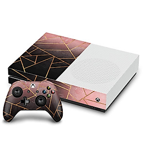 Head Case Designs Officially Licensed Elisabeth Fredriksson Pink And Black Art Mix Matte Vinyl Sticker Gaming Skin Case Cover Compatible With Xbox One S Console and Controller Bundle