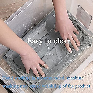 JRIQHOLD Purse Organizer Closet Dustproof Handbag Organisers Set, 2 Pcs 6 Pockets Nonwoven Fabric Easy Access Hanging Purse Storage Organizer for Dormitory Bedroom (Grey&Black)