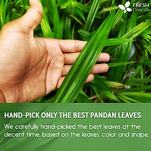 4.5oz Pandan Leaf Powder, 100% Natural and Pure from Pandan Dried Leaves, Emerald Pandan Leaf Powder, Green Food Coloring Powder, No Additives, No Gluten, Vegan.