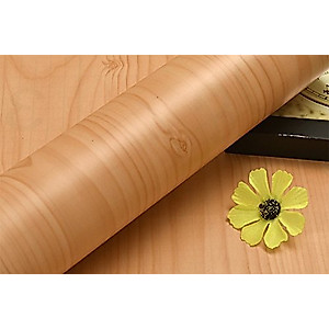 Faux Wood Grain Contact Paper Vinyl Self Adhesive Shelf Drawer Liner for Kitchen Cabinets Shelves Table Desk Dresser Furniture Arts and Crafts Decal 24 Inches by 16 Feet