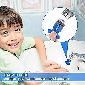 OIIKI 10PCS Cache Faucet Aerator Key, Removal Wrench Tool, for 16.5mm/0.65Inch, 18.5mm/0.72Inch, 21.5mm/0.85Inch, 22mm/0.87Inch, 24mm/0.94Inch, 2PCS for Each Size