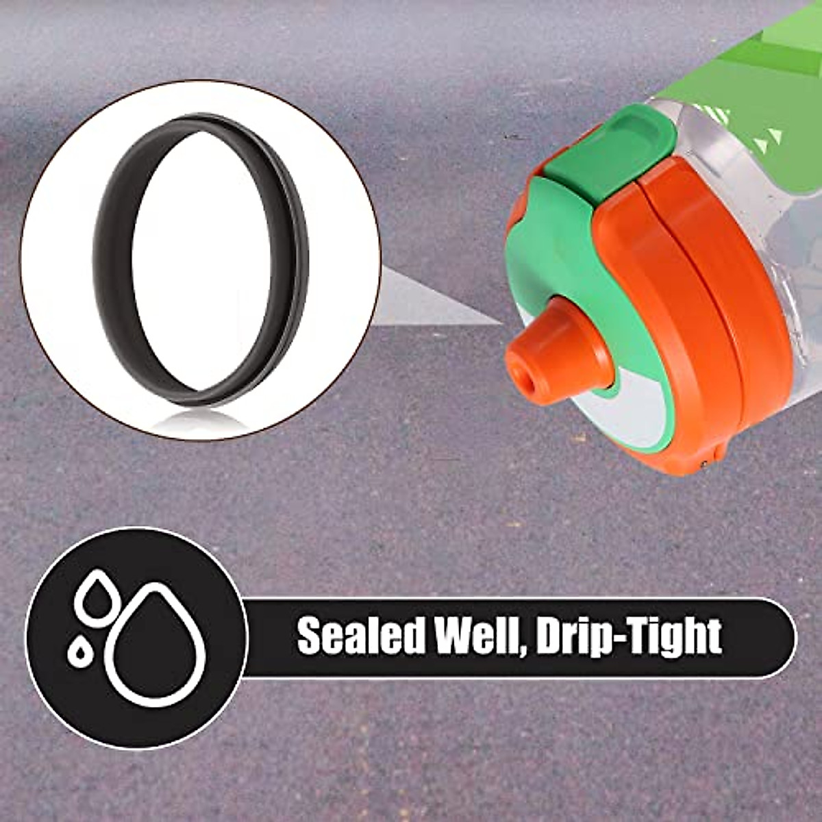 4pcs Replacement Gasket for Water Bottle, Silicone Lid Seal for Gatorade Water Bottle Replacement Gasket Compatible with 30oz Gatorade Gx