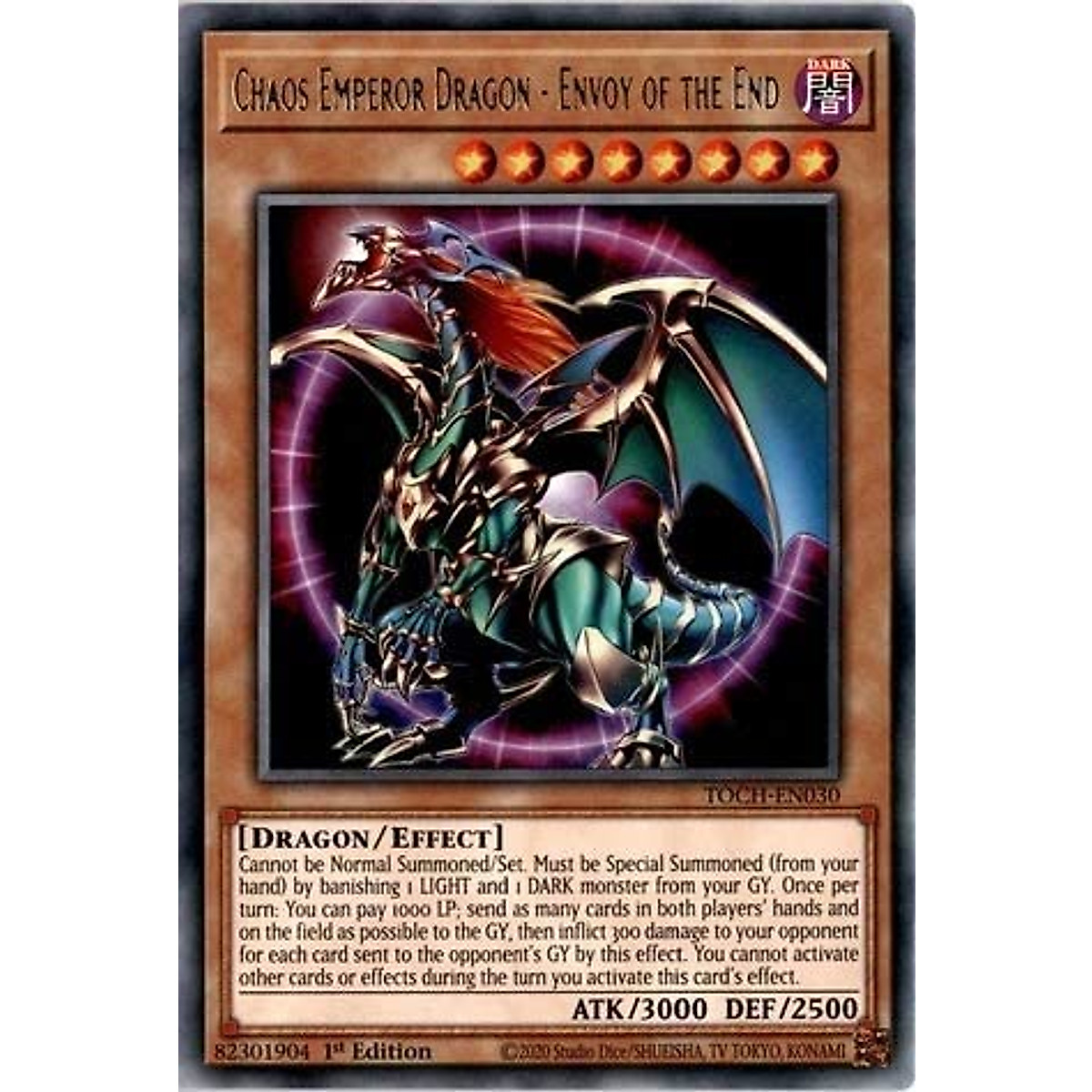 Chaos Emperor Dragon - Envoy of the End - TOCH-EN030 - Rare - 1st Edition